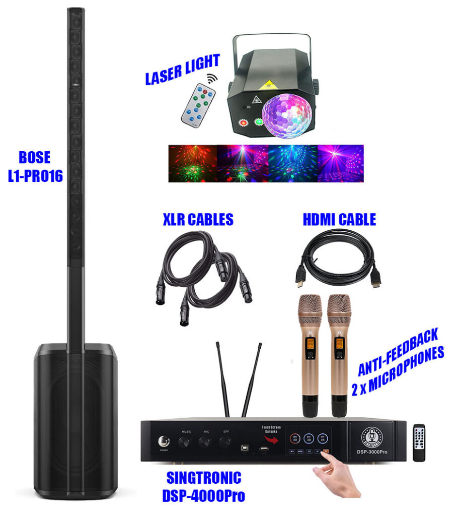 Bose L1 Pro 16 + Singtronic DSP-4000Pro Professional Complete Karaoke ...