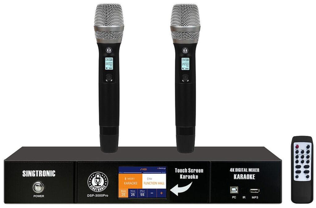 DSP-3000Pro Digital Karaoke Processor, Free: 2 Wireless Mics, I-touch by Singtronic - Best ...